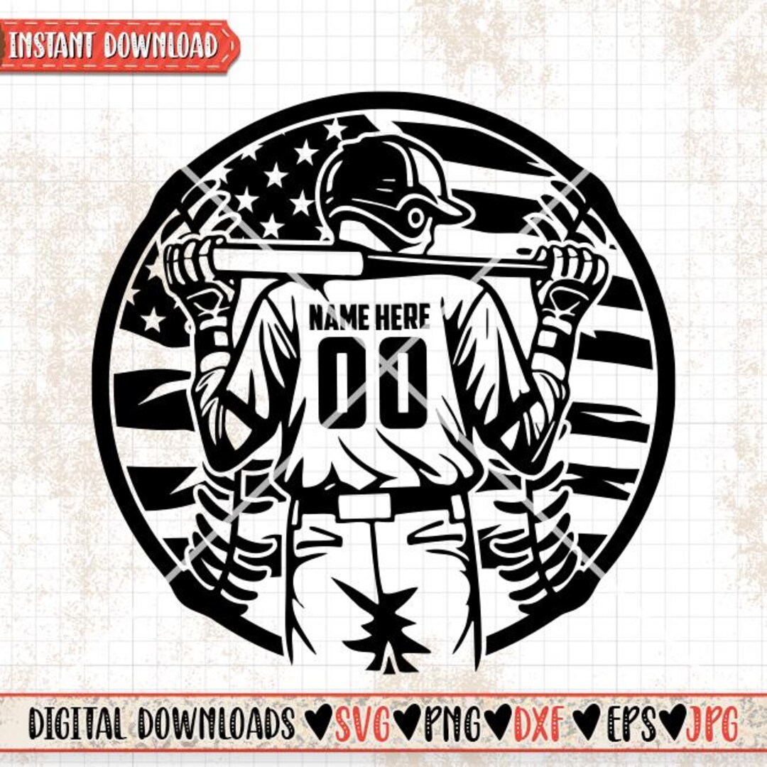 Baseball Svg | US Baseball Player Clipart | Baseman Dad Cutfile ...