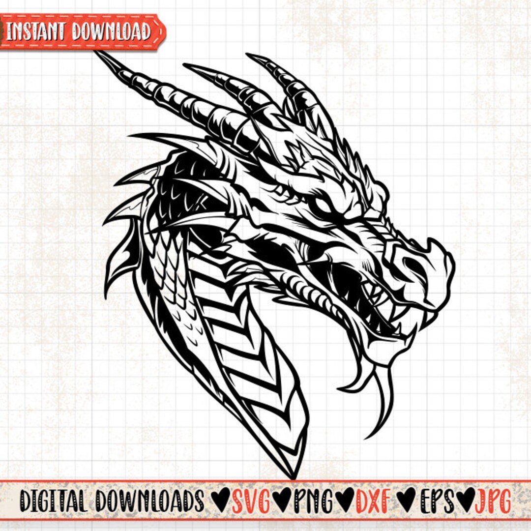 Dragon Svg | Mystical Creature Clipart | Fantasy Cutfile | Beast Animal ...