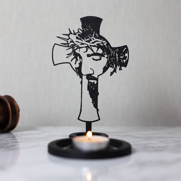 Jesus Candle Holder - Etsy