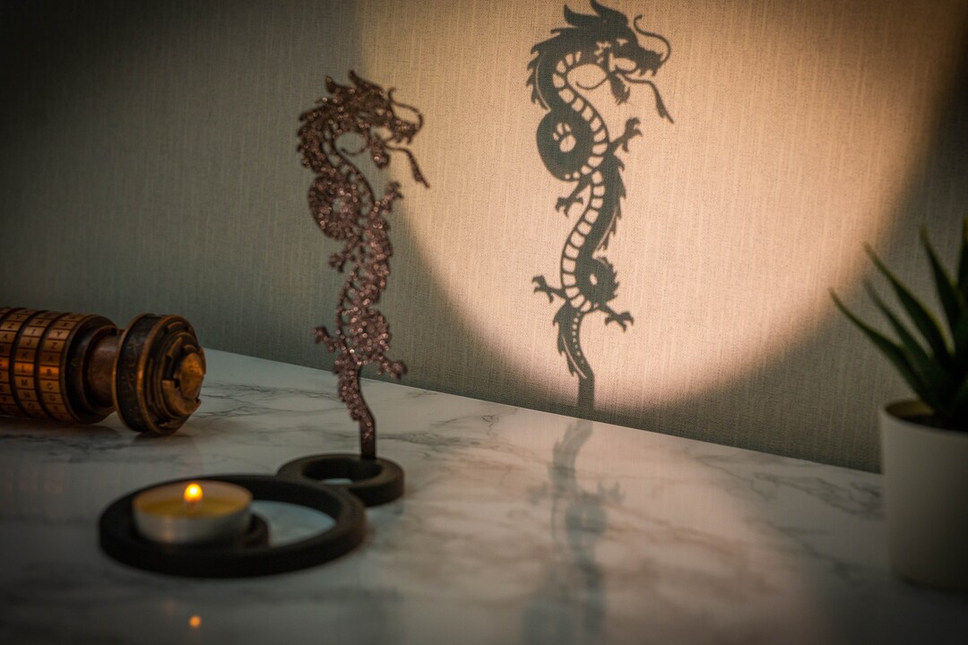 Candle Holder Candle Holder Chinese Shadow Oriental Dragon Chinese ...