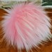 Faux Fur Pom Pom - Candy Pink - Removable - Detachable - Pom Poms for ...