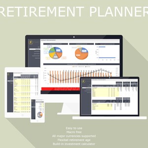 Retirement Planner Excel Template - Etsy