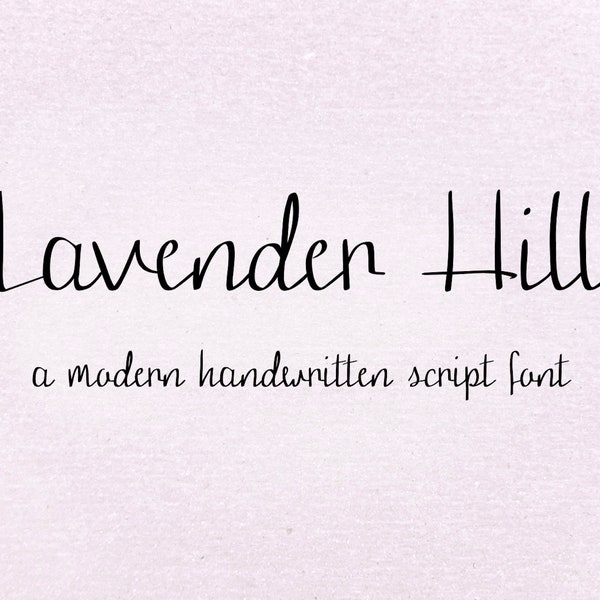 Lavender Script Font - Etsy