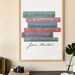 Jane Austen Wall Art, Book Stack Art Print, Printable Wall Art, Jane ...