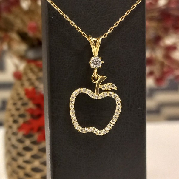 Apple Pendant - Etsy