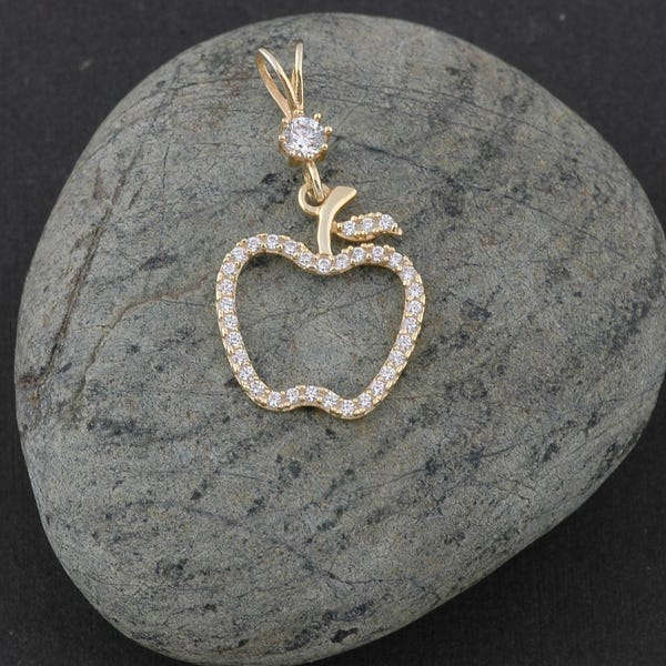Apple Pendant - Etsy
