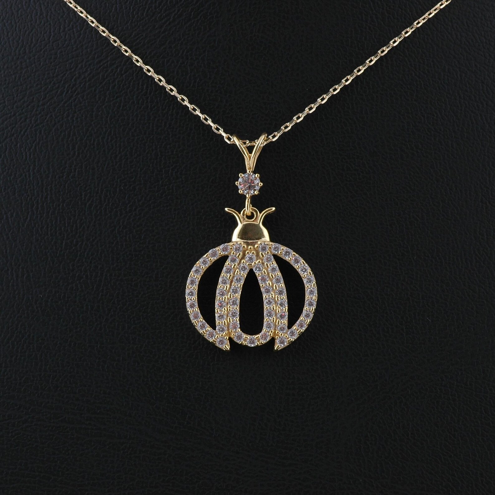 8K Gold Ladybird Necklace, Ladybird Pendant, Special Ladybird, Gift for ...