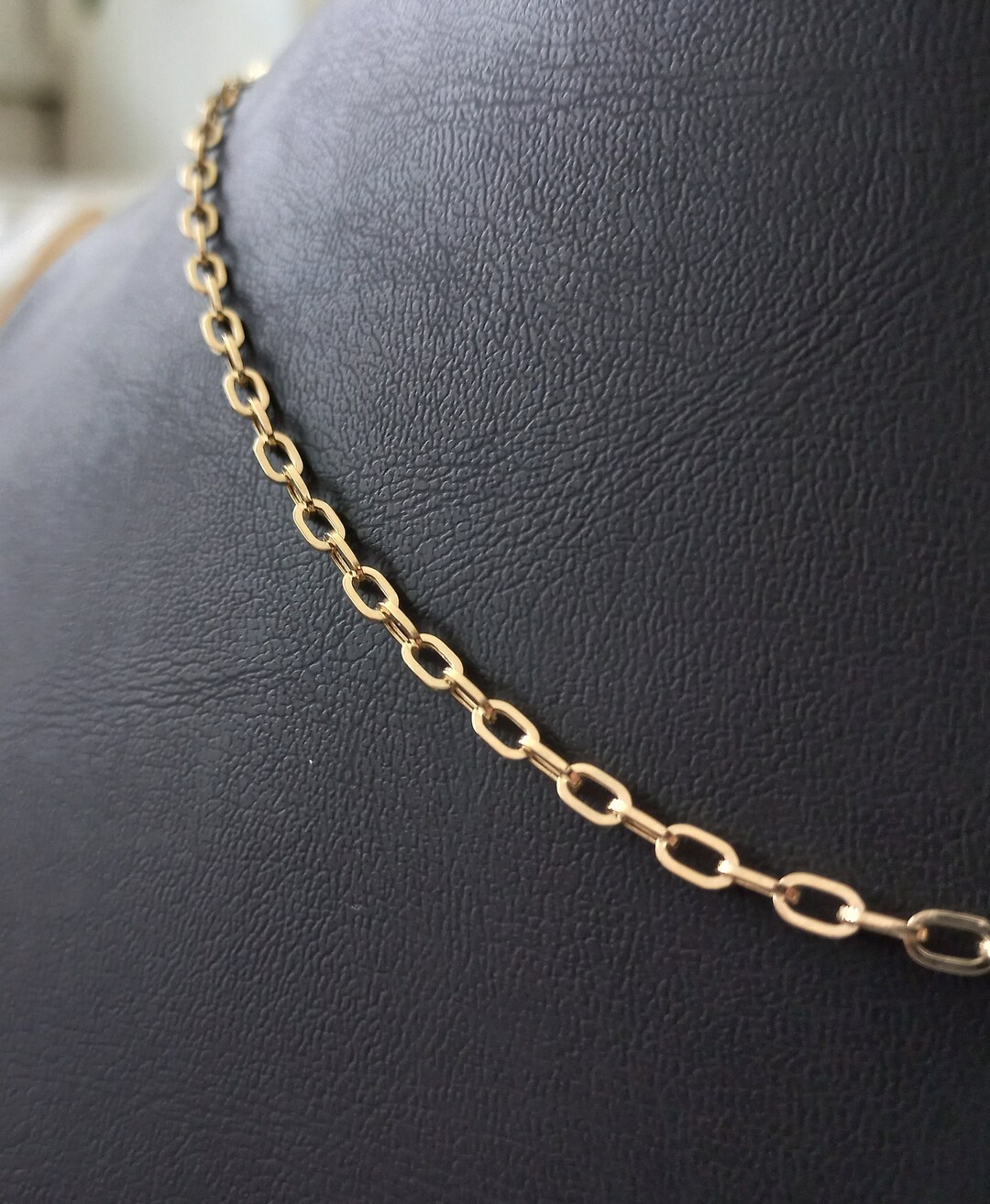 14K Gold Cable Chain, Man Chain, Women's Chain, Birthday Gift, Chain ...