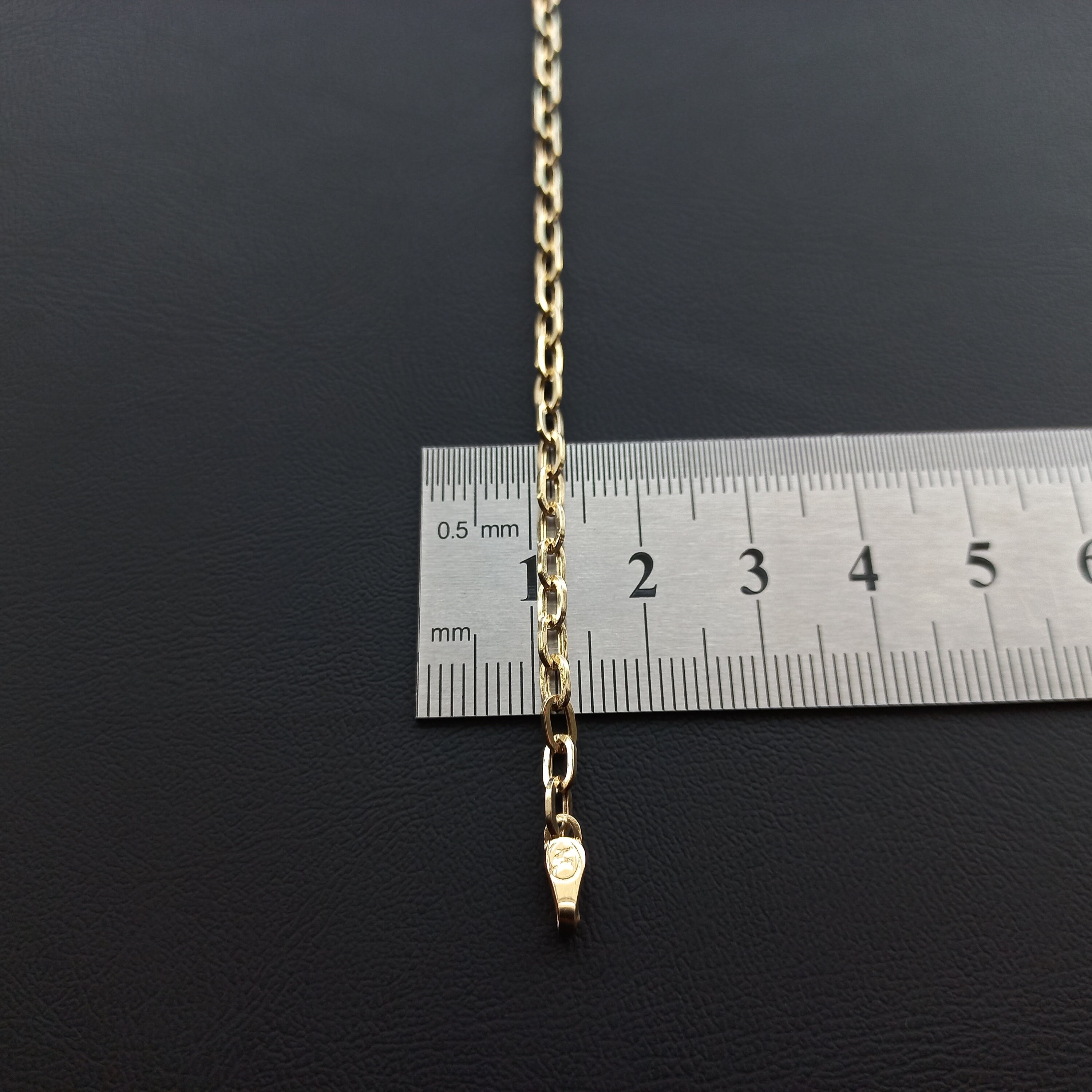 14K Gold Cable Chain, Man Chain, Women's Chain, Birthday Gift, Chain ...