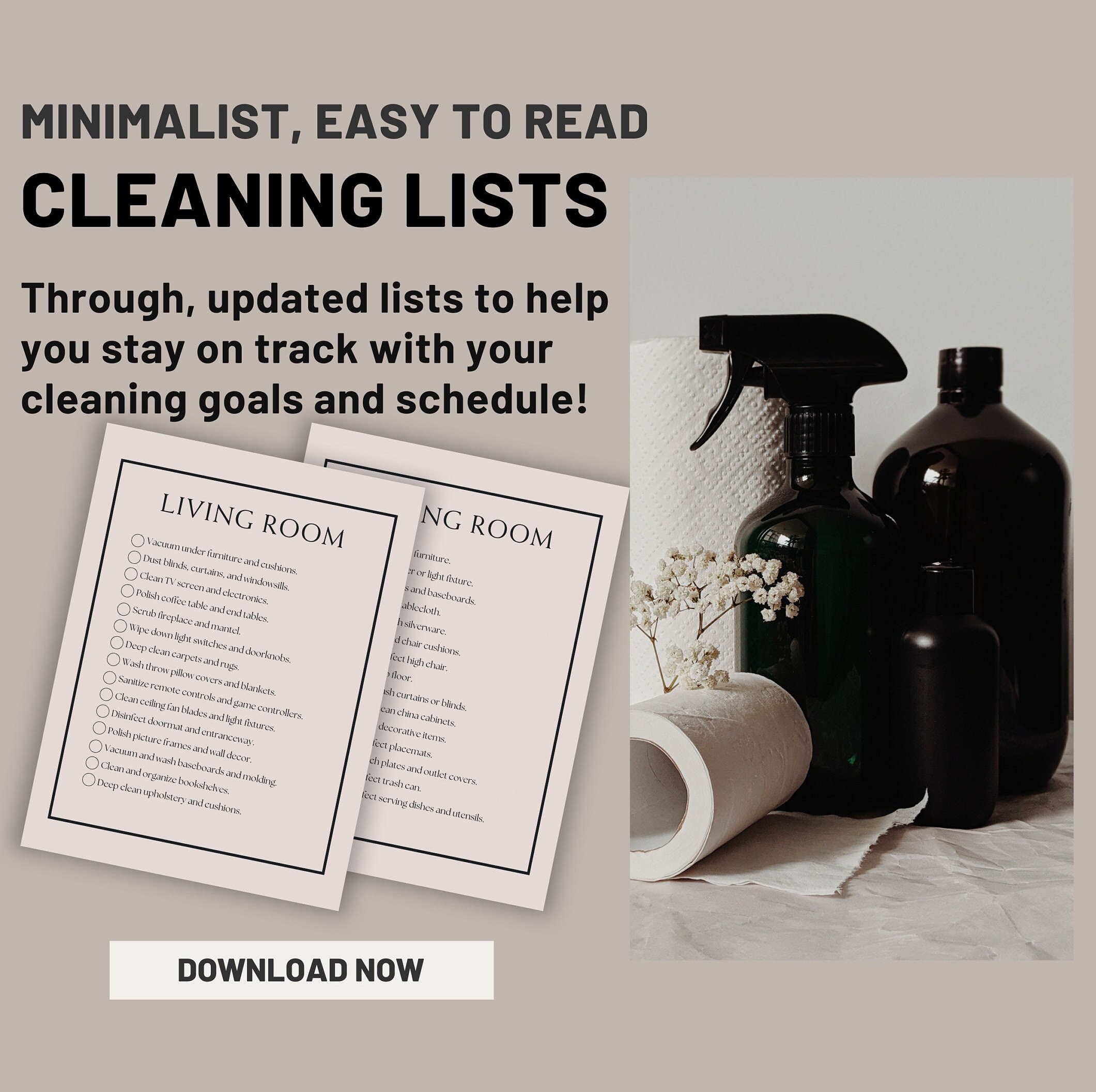 Intense Cleaning Checklist for ADHD Cleaning Checklist Hyperfocus ...