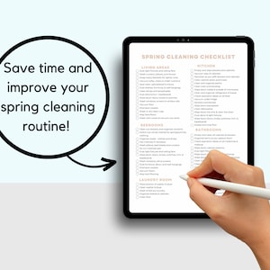 Cleaning Checklist for Goodnotes | Goodnotes Cleaning List | ADHD ...