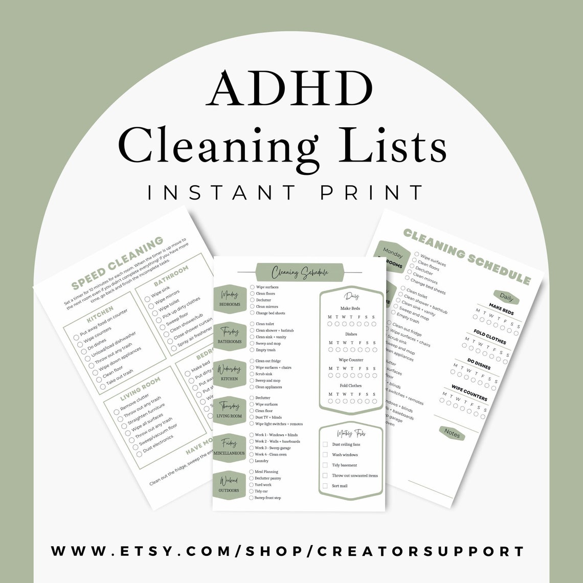 ADHD Cleaning Checklist | ADHD Cleaning Hack | ADHD Cleaning Tips ...