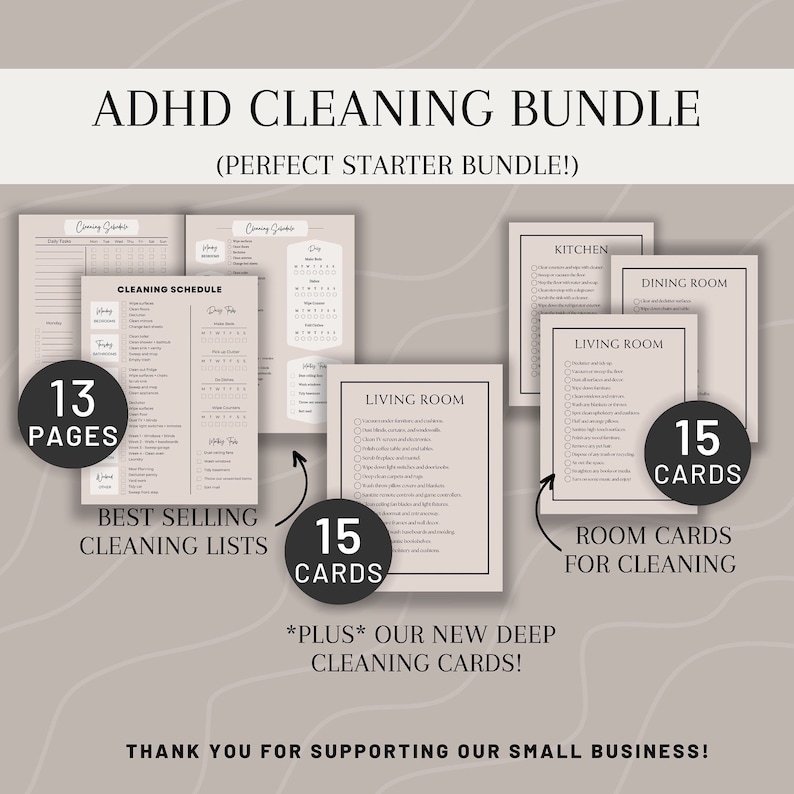 Intense Cleaning Checklist for ADHD Cleaning Checklist Hyperfocus ...