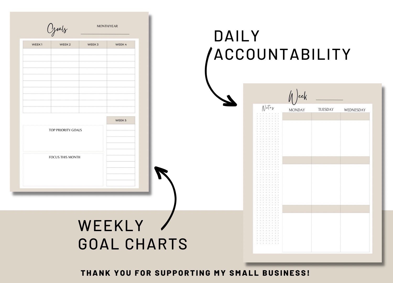 ADHD Goal Planner | ADHD Goals Template | ADHD Weekly Goals Pdf | Adhd ...