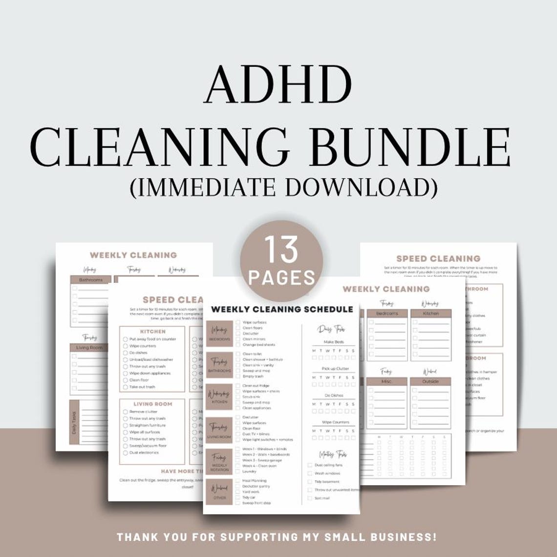 ADHD Cleaning Checklist | ADHD Cleaning Hack | ADHD Cleaning Tips ...