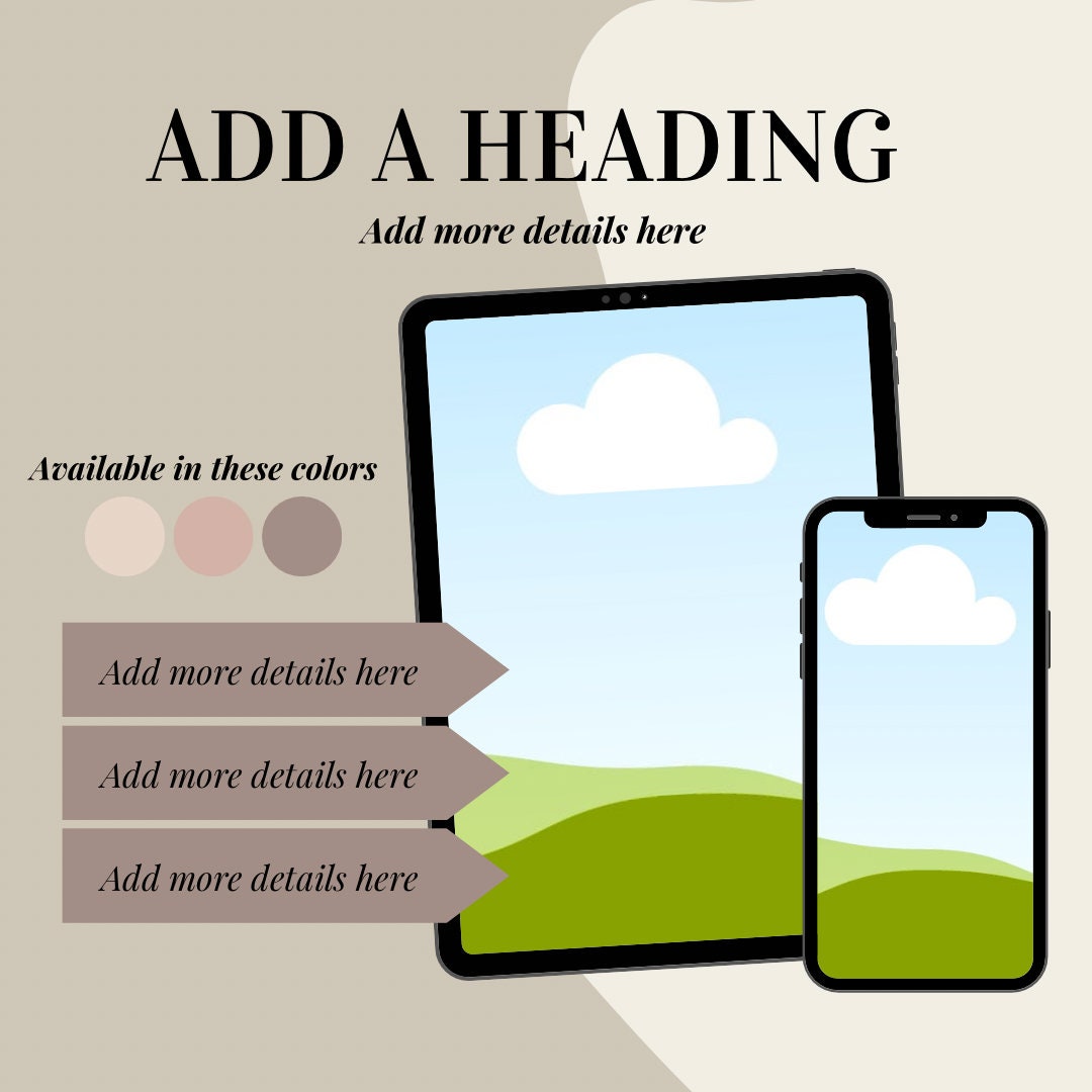 Digital Product Mock Ups for Etsy Listings, Canva Listing Mock-ups for ...
