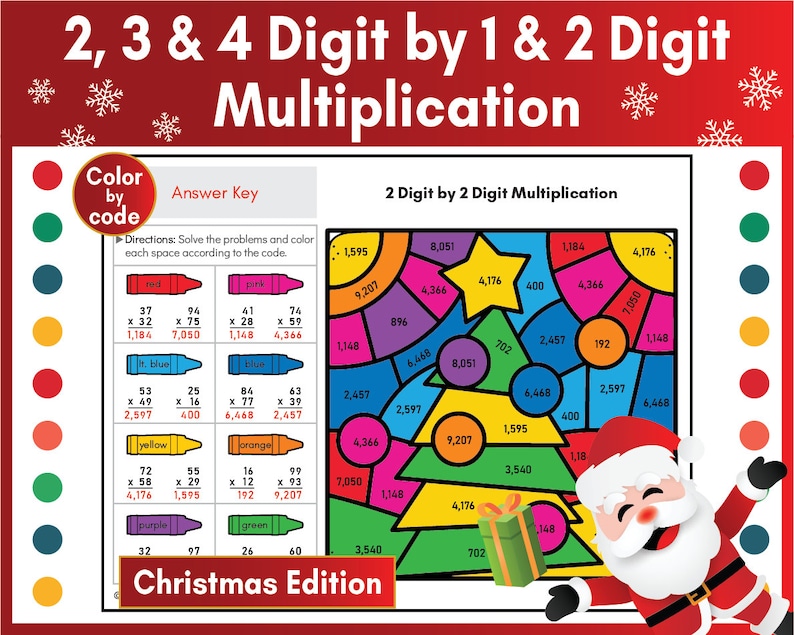 Multi-digit Multiplication 1 & 2 Digit by 2, 3, and 4 Digit ...