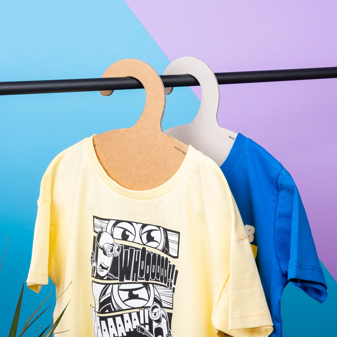 10 Pcs / 50 Pcs / 100 Pcs / Sustainable Cardboard Kids Hanger / Recycle ...