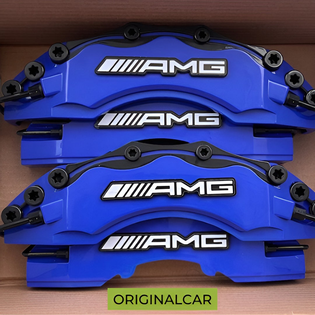4PC Brake Caliper Covers Mercedes AMG Blue / Mercedes Accessories / Car ...
