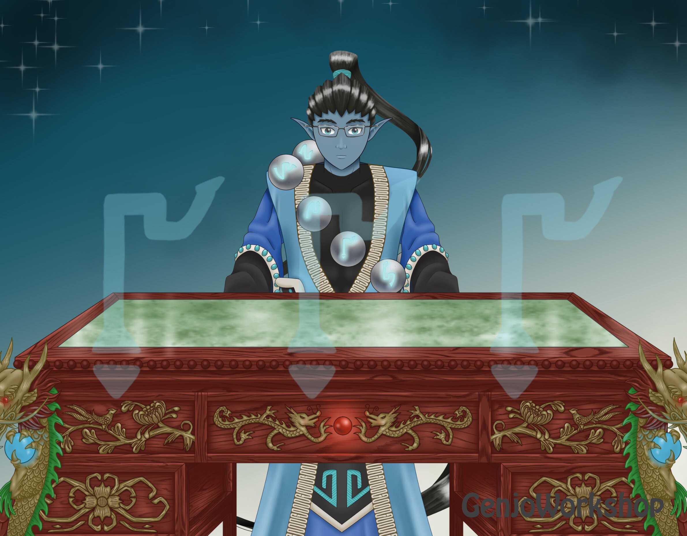 Dragon Table | Streaming and Vtuber Asset | Digital Download - Etsy