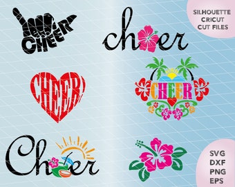 Cheer Svg, Cheer Png, Hawaii Svg, Hibiscus Svg, Aloha Summer, Aloha ...
