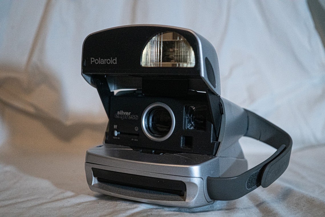 Polaroid Silver Express ( WORKING ) Instant Camera - Etsy