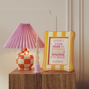 Retro Inspirational Quote Wall Art, Motivational Typography Poster ...