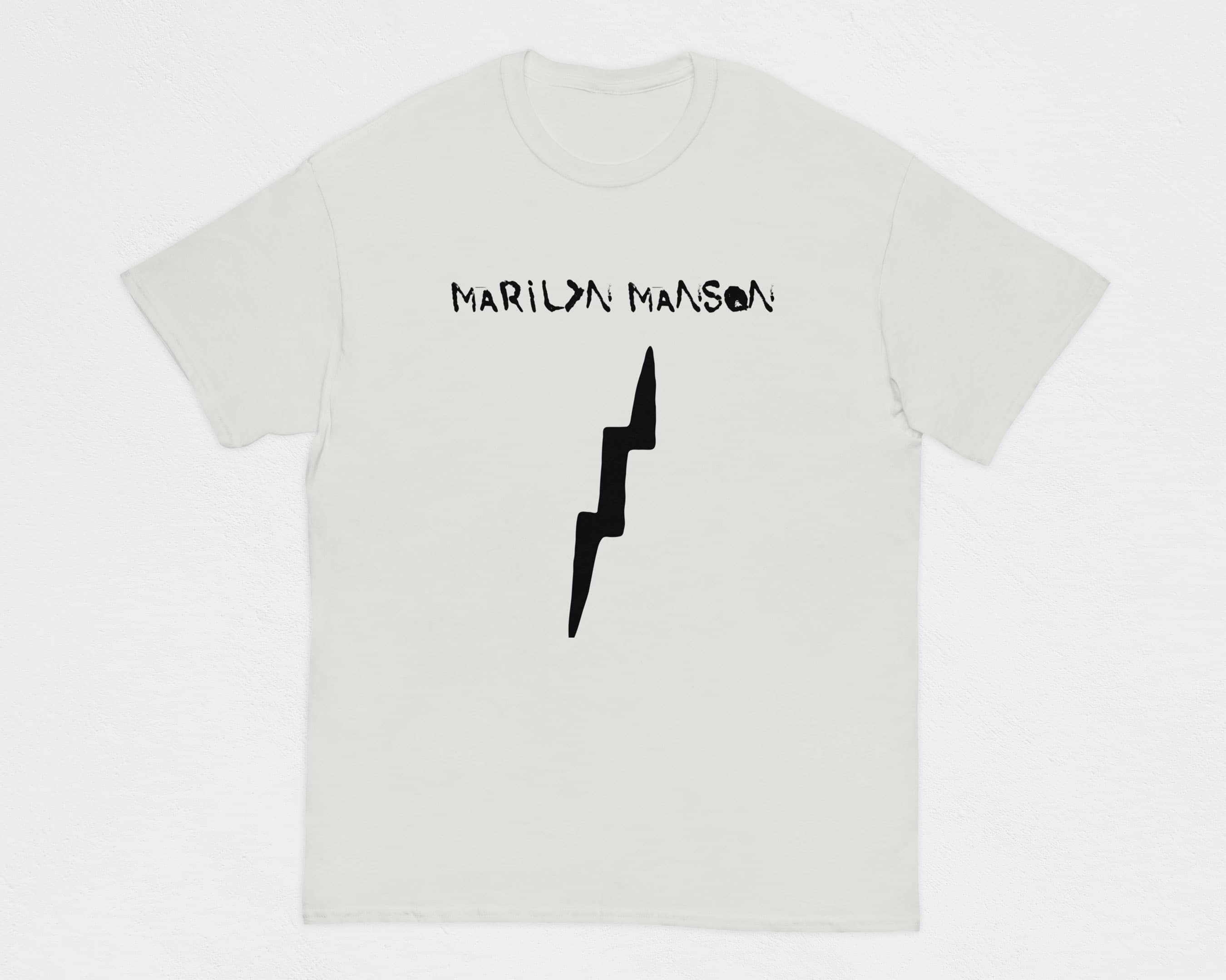 Unique Marilyn Manson Shirt, Custom Designed Rock Band Shirt. - Etsy
