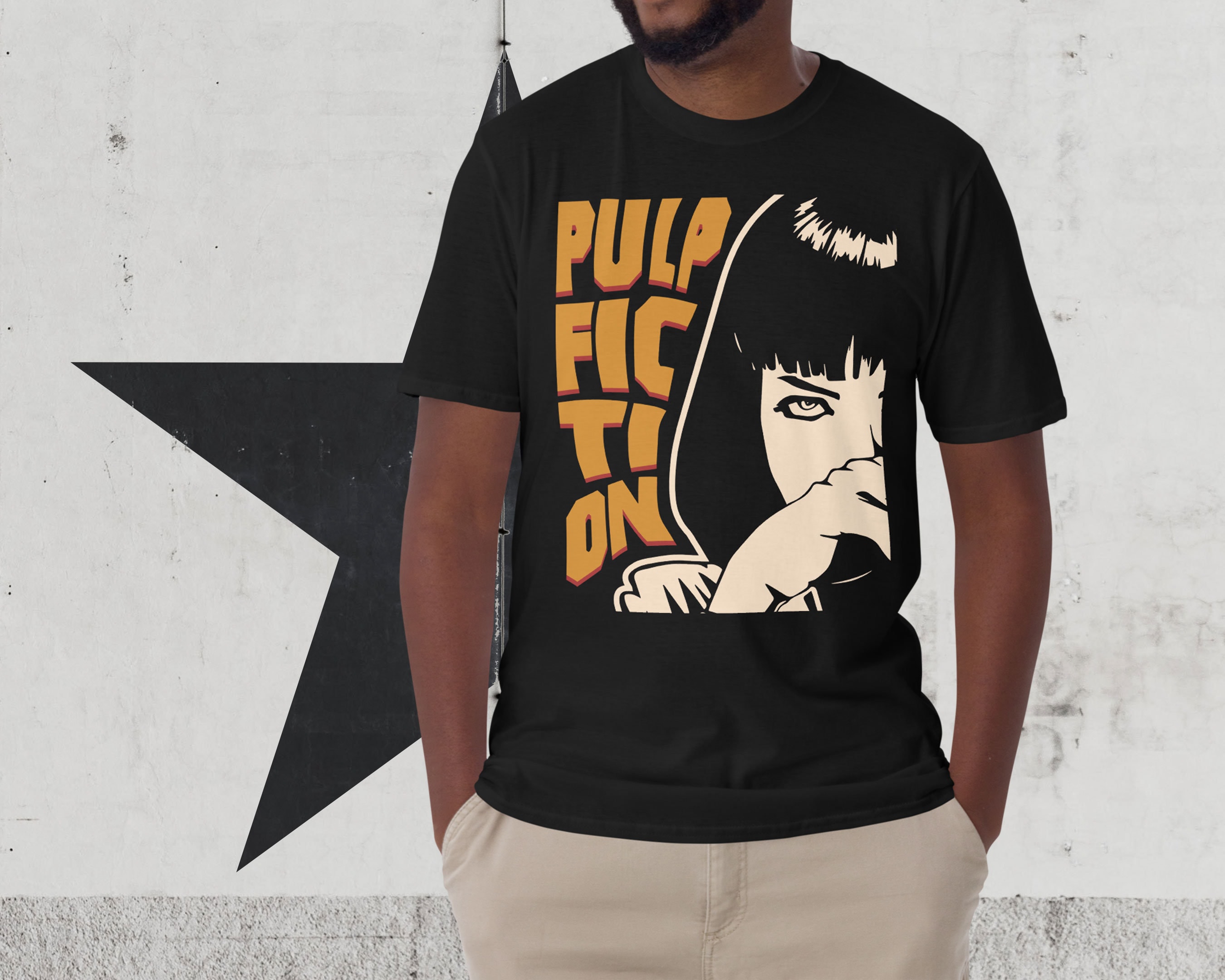 Pulp Fiction Cult Classic Film Tshirt, Black Unisex Movie Fan Shirt. - Etsy