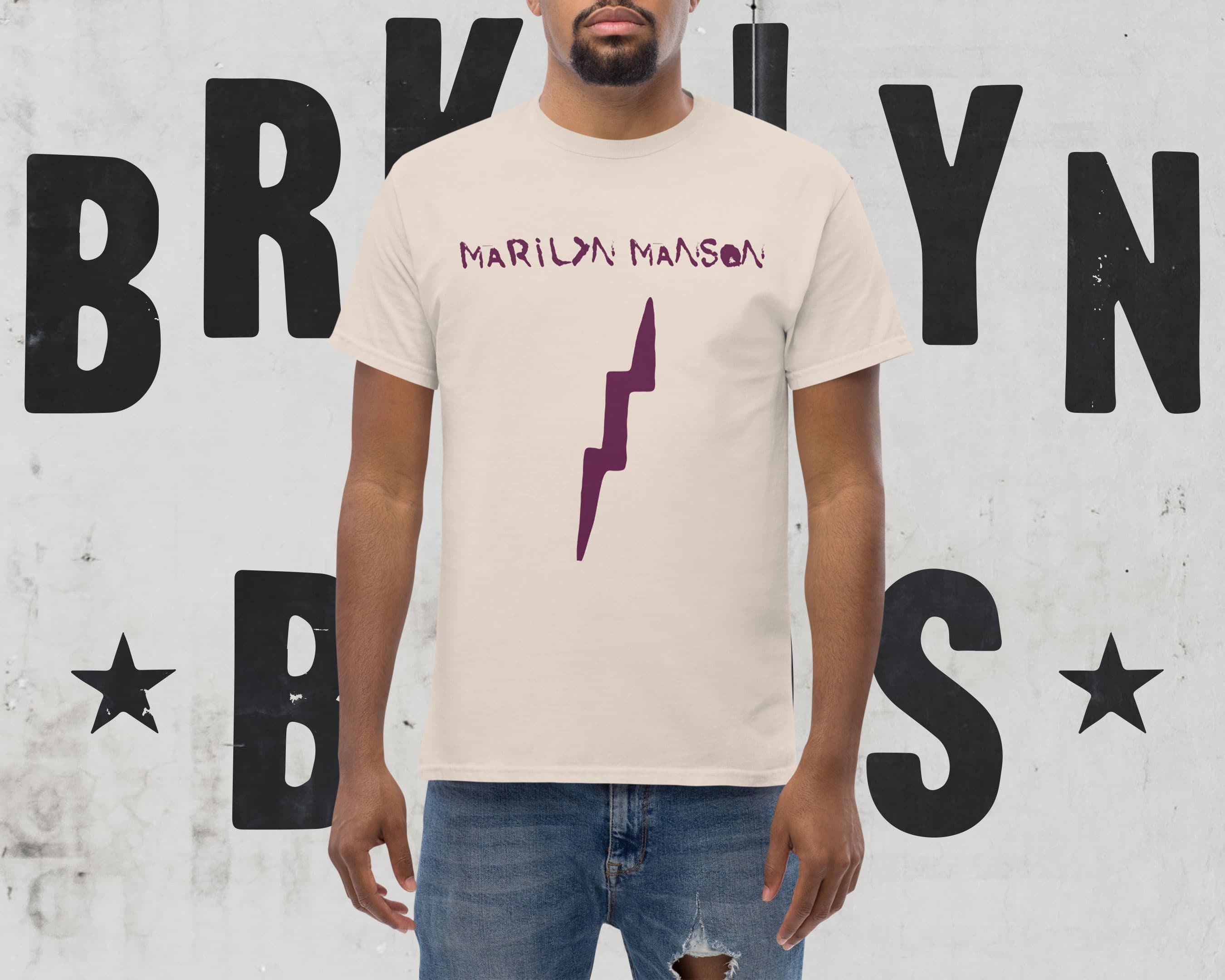 Unique Marilyn Manson Shirt, Custom Designed Rock Band Shirt. - Etsy