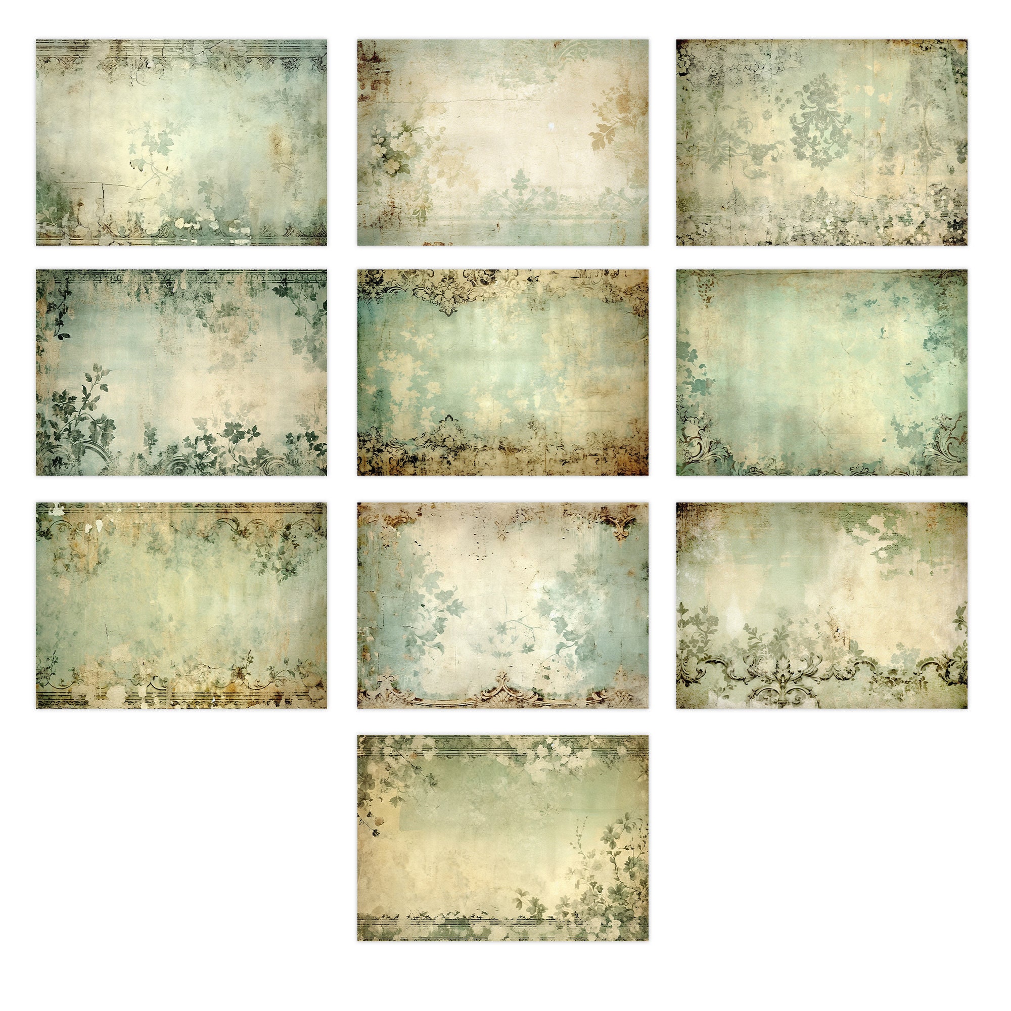 Vintage Ornamental Grunge Journal Pages Grungy Digital Junk Journal ...