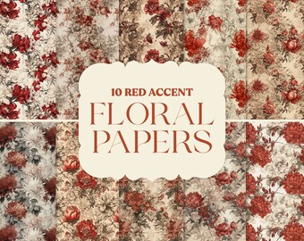 Fall Digital Paper Boho Scrapbook Paper Autumn Digital Paper - Etsy