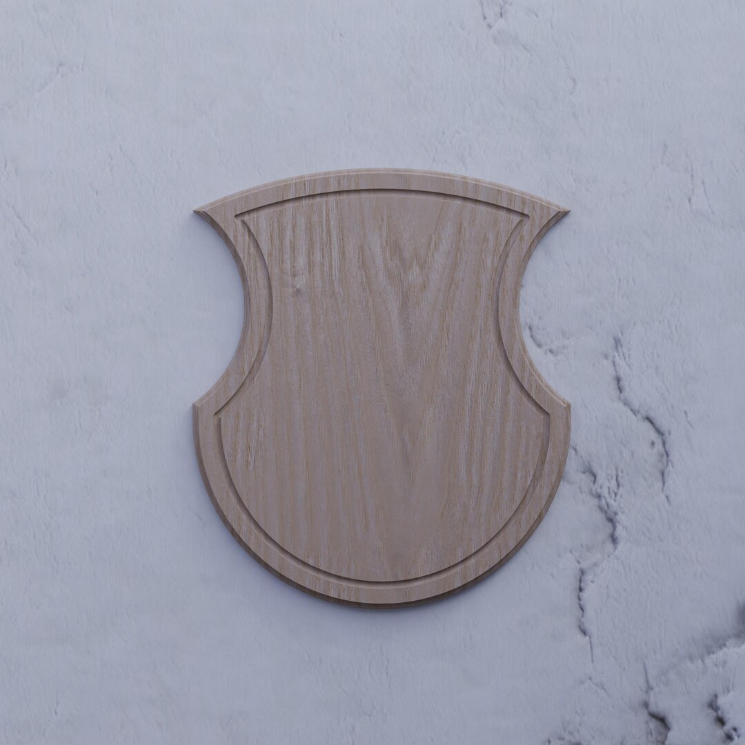 Trophy Mounting Plaque CNC STL+DXF 3d Model Antler Board Herb - Etsy