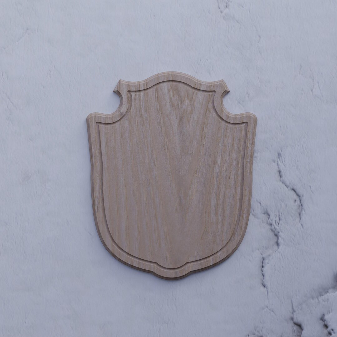 Trophy Mounting Plaque CNC STL+DXF 3d Model Antler Board Herb - Etsy