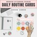 Round Daily Routine Cards & Responsibilities Chart for Kids. Morning ...