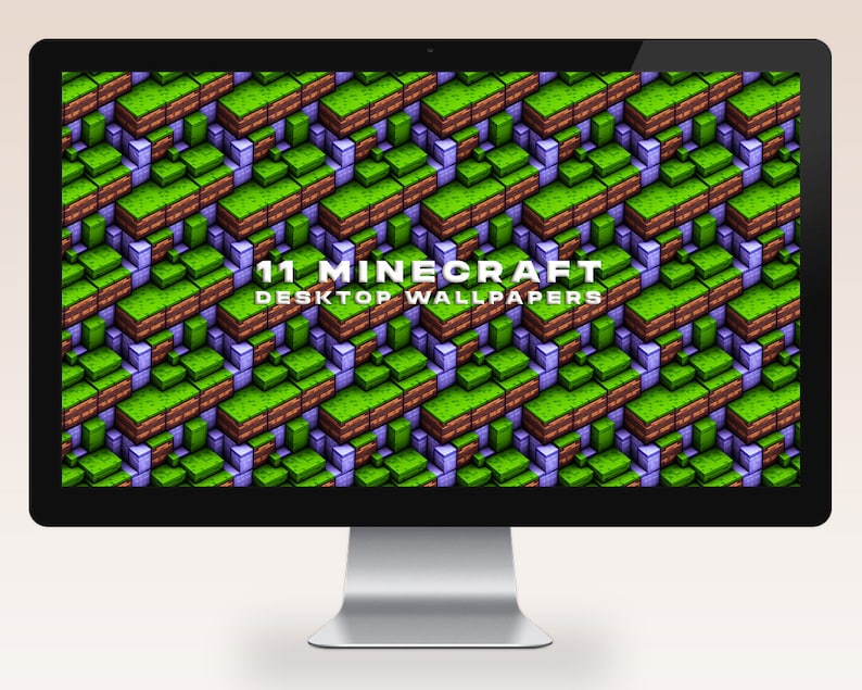 Minecraft 4K Desktop Wallpapers Collection Set of 11 - Etsy