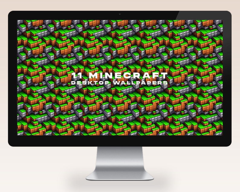 Minecraft 4K Desktop Wallpapers Collection Set of 11 - Etsy