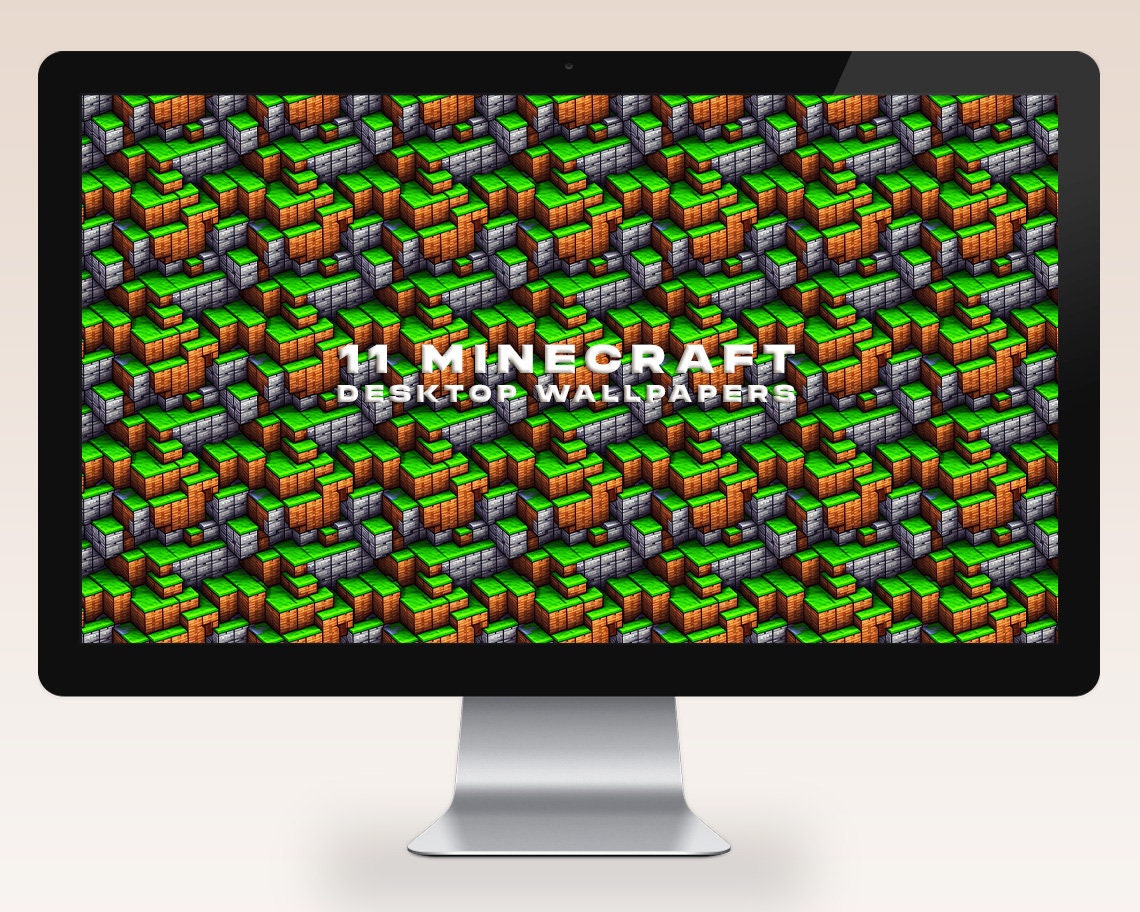 Minecraft 4K Desktop Wallpapers Collection Set of 11 - Etsy