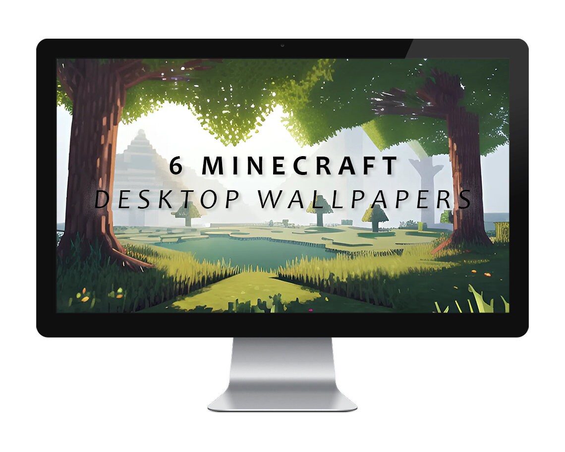Ultimate Minecraft Adventure: 4K Desktop Wallpaper Collection (set of 6 ...