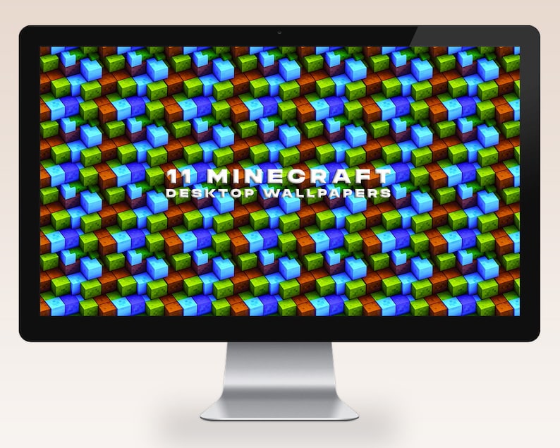 Minecraft 4K Desktop Wallpapers Collection Set of 11 - Etsy