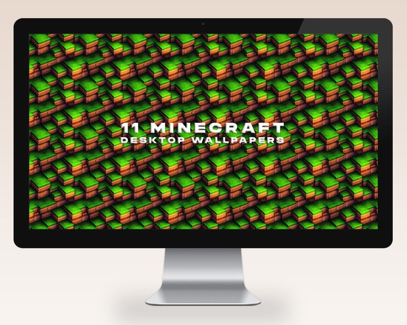 Minecraft 4K Desktop Wallpapers Collection Set of 11 - Etsy