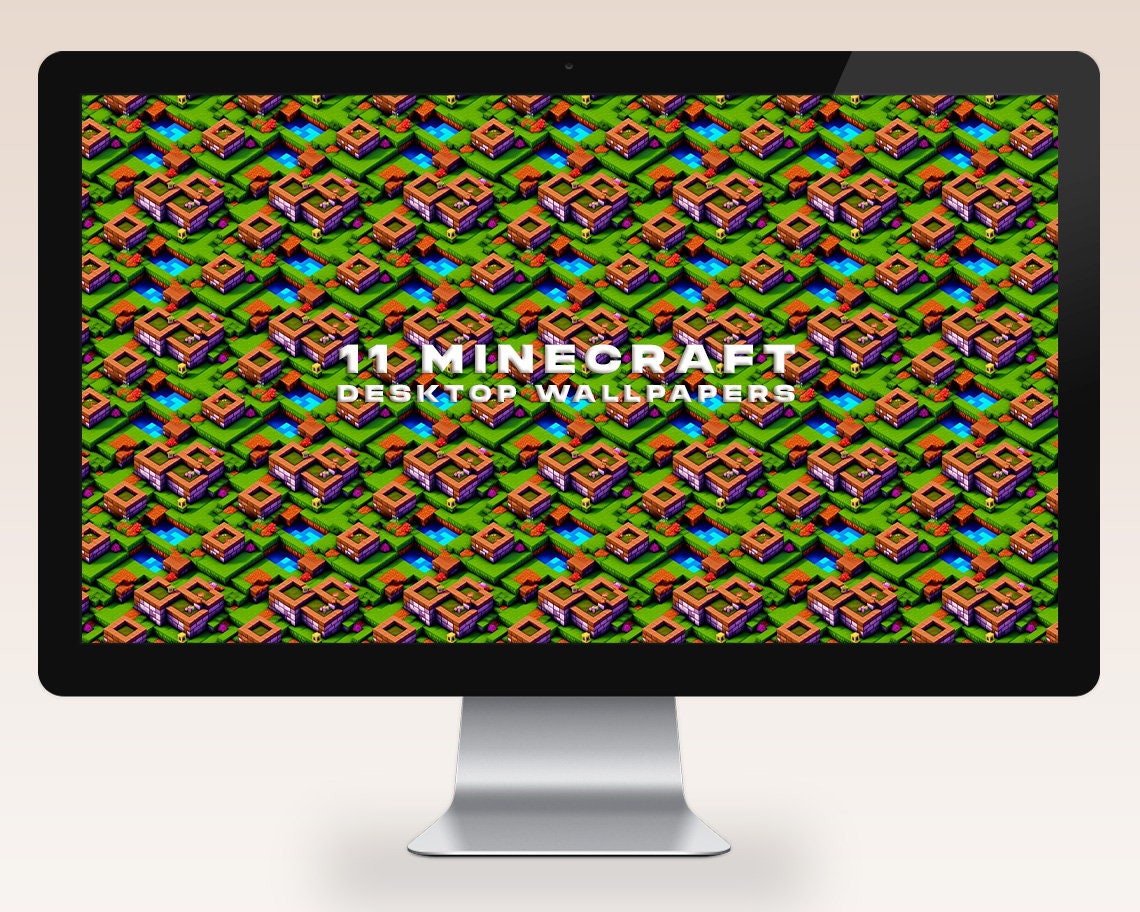Minecraft 4K Desktop Wallpapers Collection Set of 11 - Etsy
