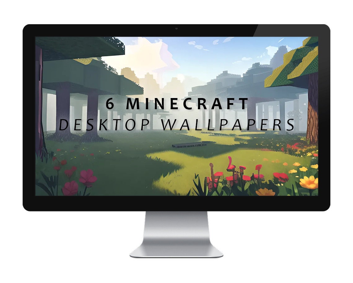 Ultimate Minecraft Adventure: 4K Desktop Wallpaper Collection (set of 6 ...