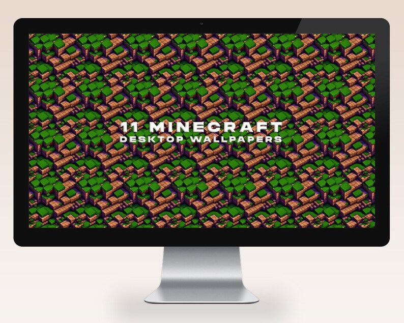 Minecraft 4K Desktop Wallpapers Collection Set of 11 - Etsy
