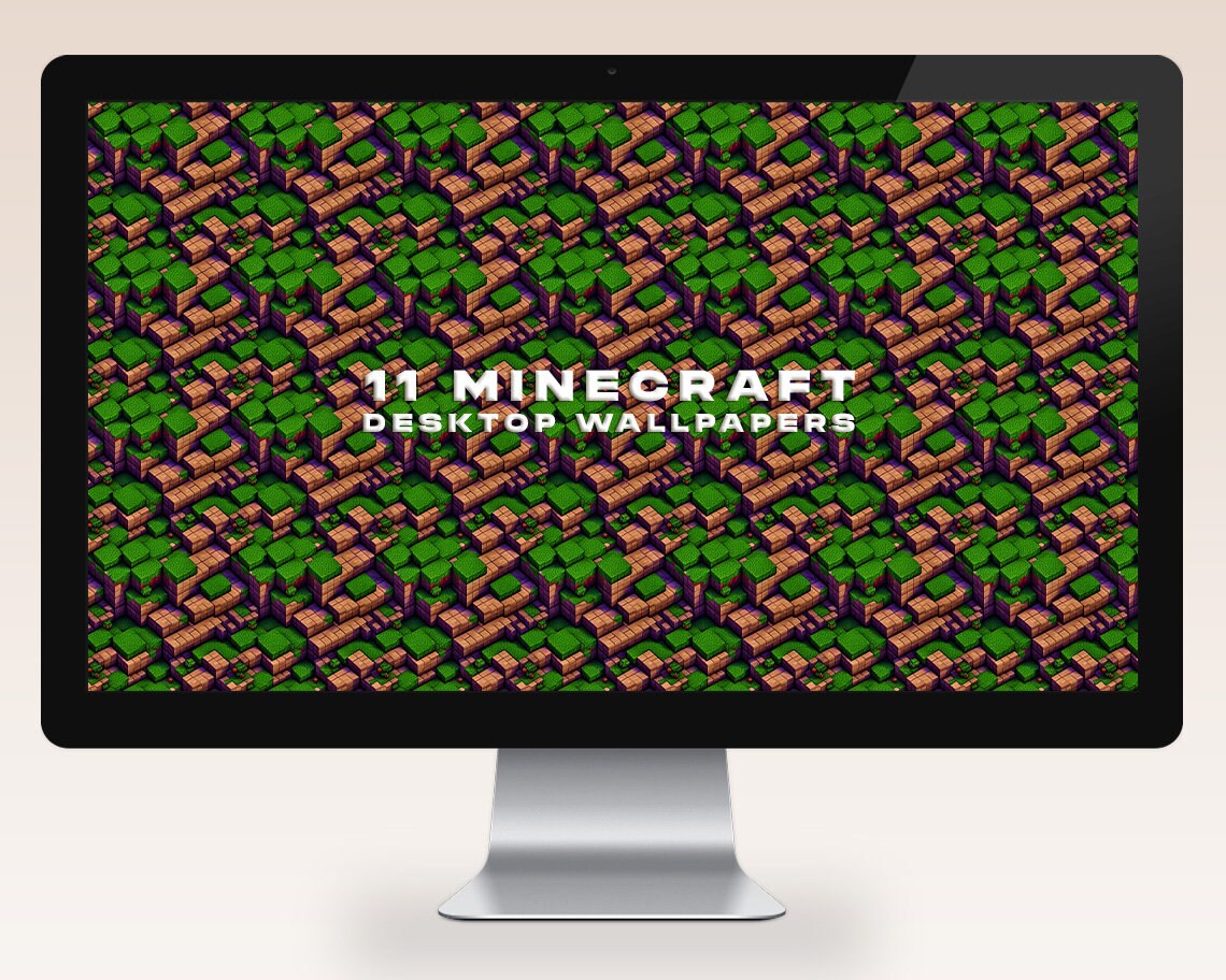 Minecraft 4K Desktop Wallpapers Collection - Set of 11 - Etsy