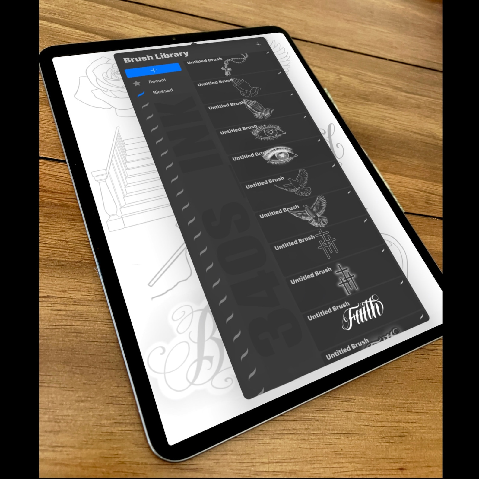 Biblical Procreate Stamps With Shading References - Etsy