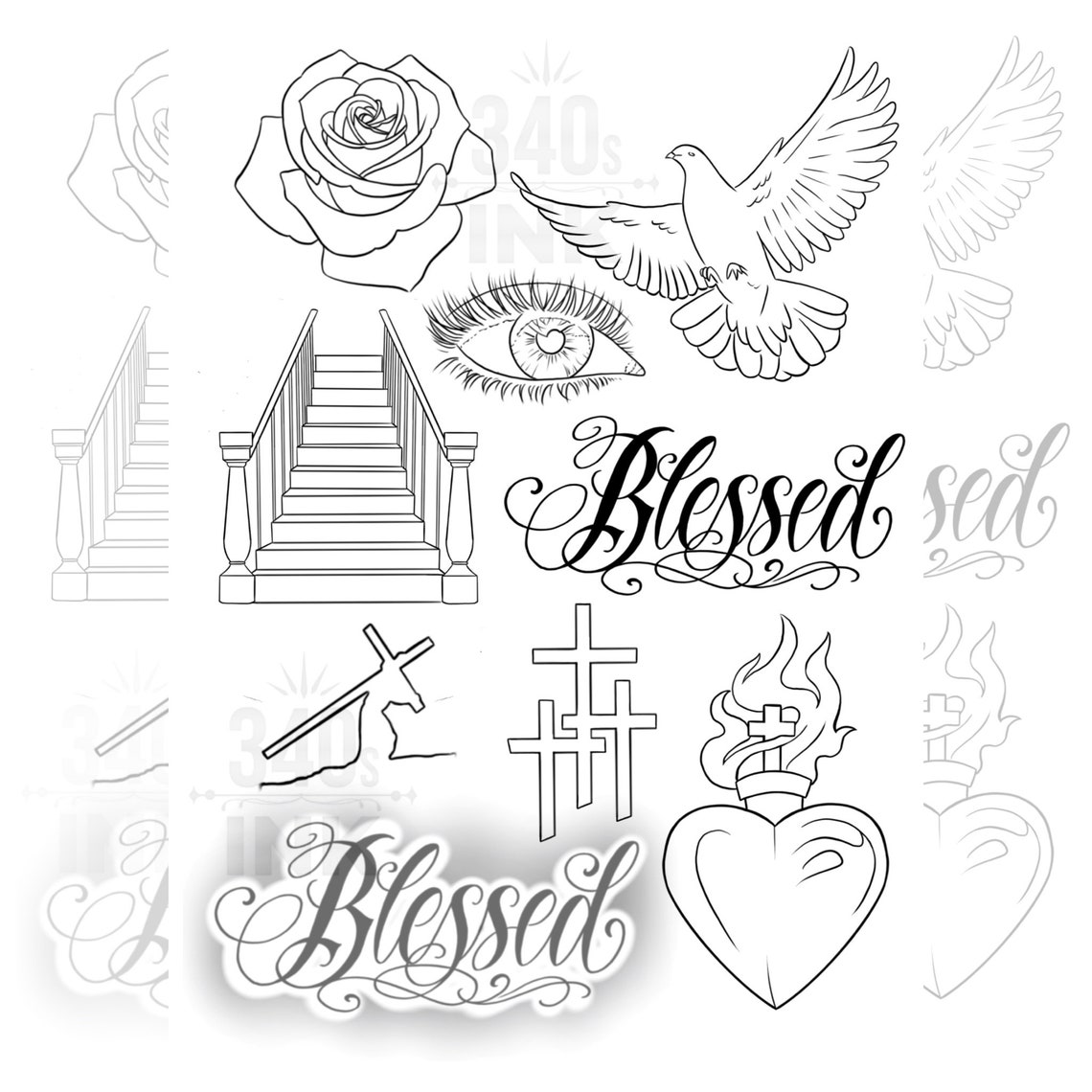 Biblical Procreate Stamps With Shading References - Etsy