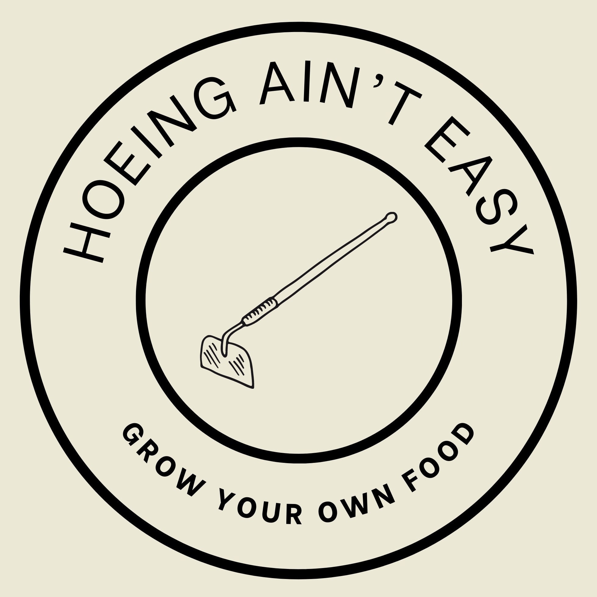 Hoeing Ain’t Easy- Digital Download - PNG, SVG, JPEG, Pdf - Etsy