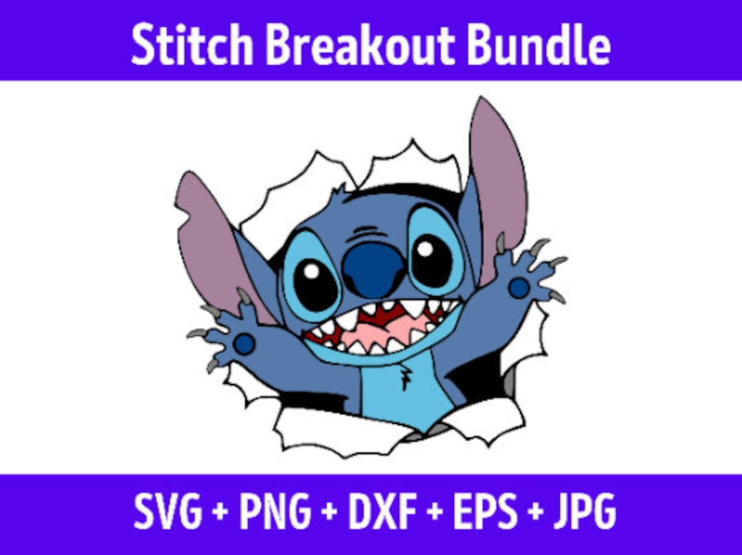 Stitch Breakout Vector File Stitch Svg Cute Stitch Svg Svg - Etsy UK