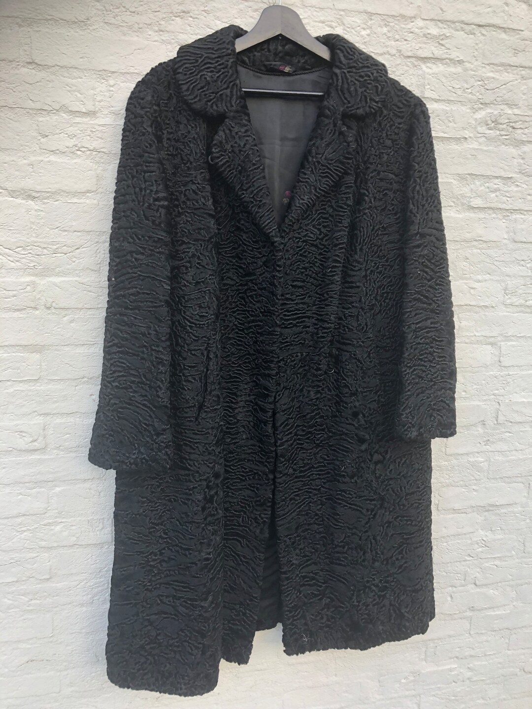 Astrakan Swakara Fur Coat - Etsy